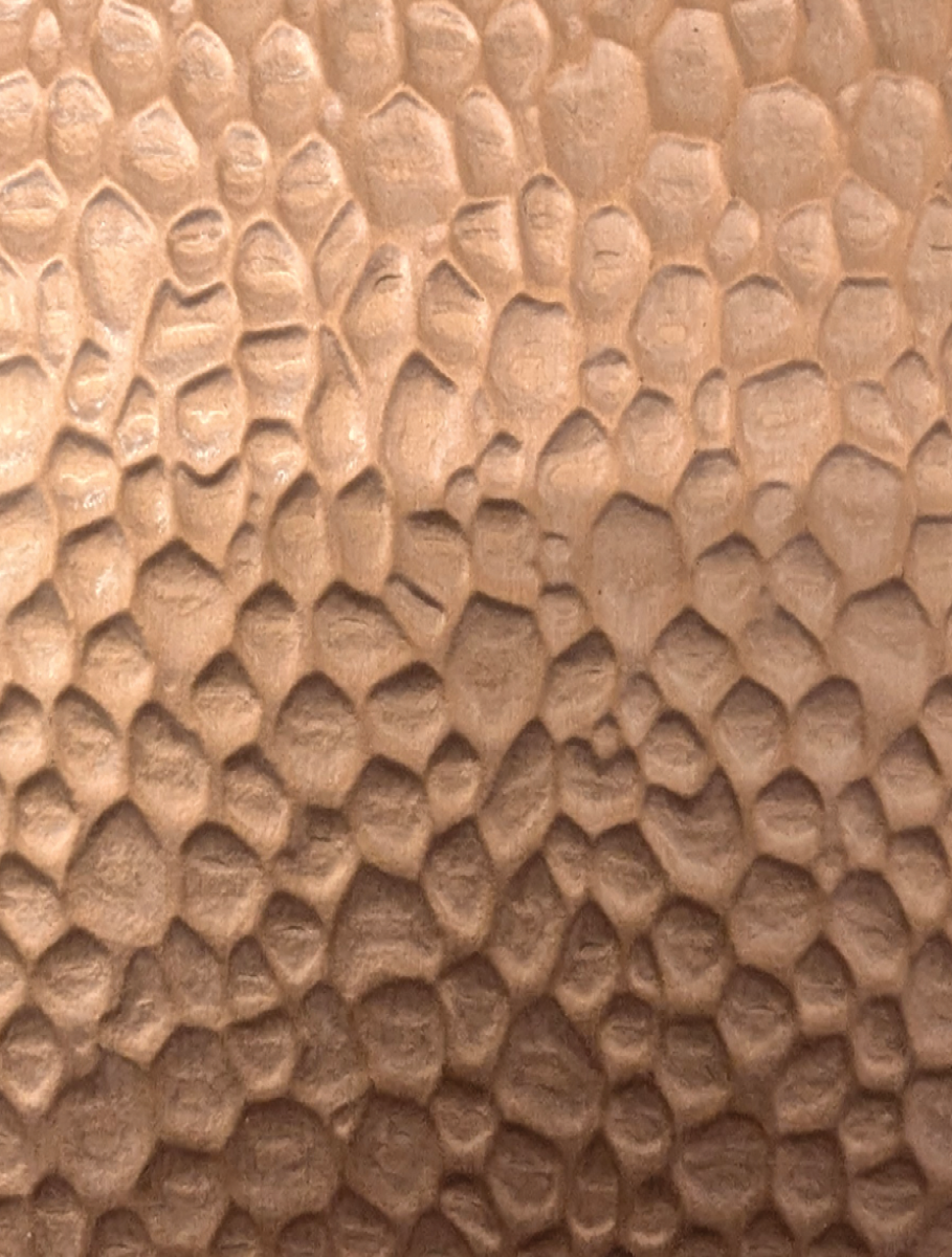 hammered copper sheet texture