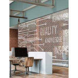 Circuit Board Word Wall Window Film